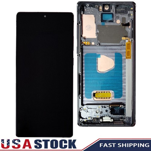 New Black Frame OLED LCD Touch Screen Digitizer For Samsung Note20 5G ...