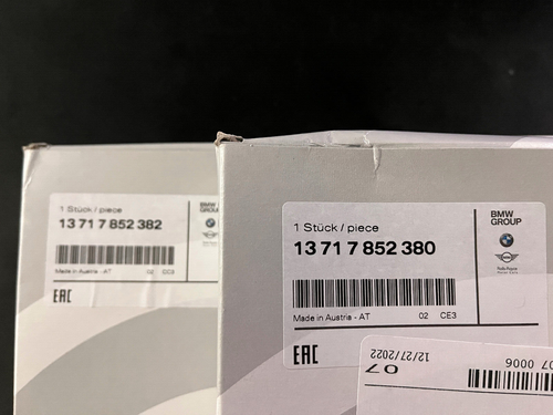 Genuine BMW F90 M5 S63M Intake Air Filter Set 13717852380 13717852382 ...