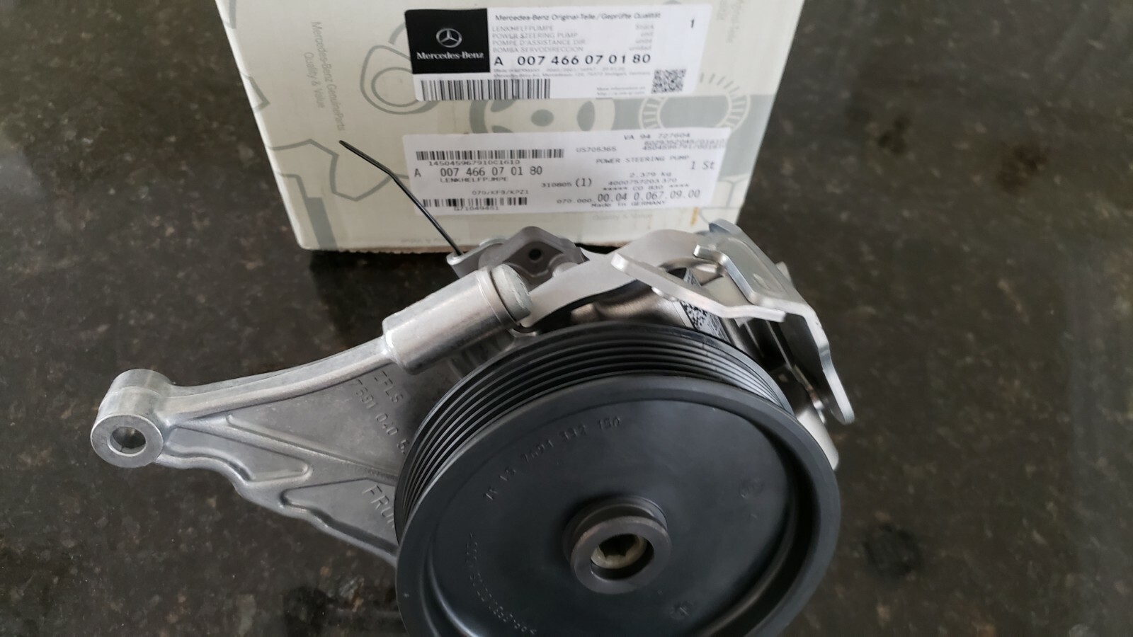 NEW OEM Power Steering Pump Mercedes-AMG A007466070180 G63 AMG GENUINE ...
