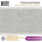 ABS Embossed White Plasticard - SMOOTH ROCK WALL - Styrene Plastic ...
