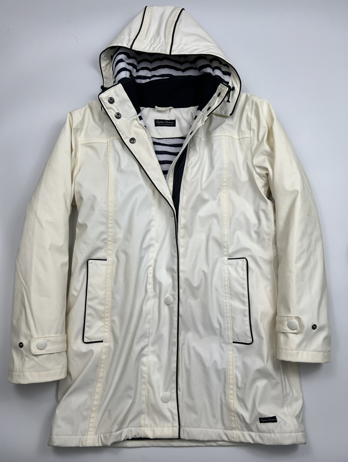 Saint James Captain Corsair’s Women’s White Parka Jacket Coat Sz 4 | eBay