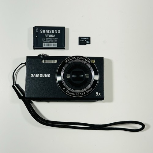 Samsung SH100 SH-Series 14.2MP Digital Camera with Battery - Black ...
