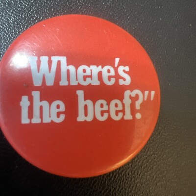 1980’s Wendy’s Where’s The Beef Pin | eBay