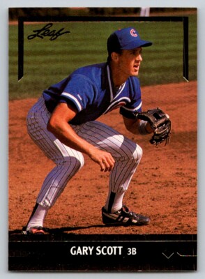 #BC4 Gary Scott Chicago Cubs 1991 Leaf | eBay