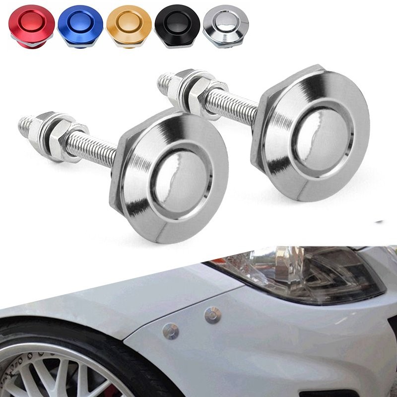 2-20X Button Release Push Quick Lock Hood Bonnet Clip Pins Bumper Car ...