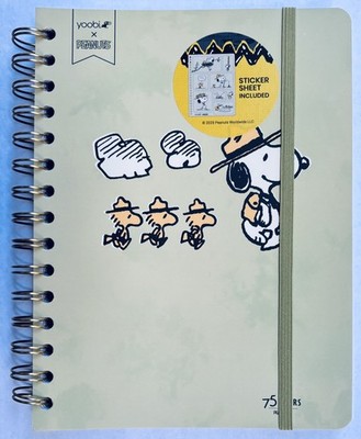 Yoobi x Peanuts Beagle Scout Snoopy Journal Notebook with Stickers 8” x ...