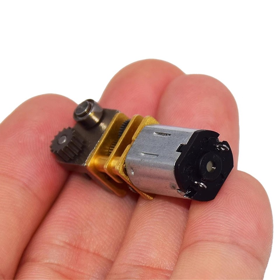 N20 Right Angle Micro Full Metal Gear Box Motor DC 5-6V 14RPM 3D ...