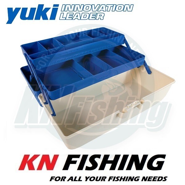 YUKI FISHING TACKLE BOX 2 Tray 33 x 15 x 15cm | eBay