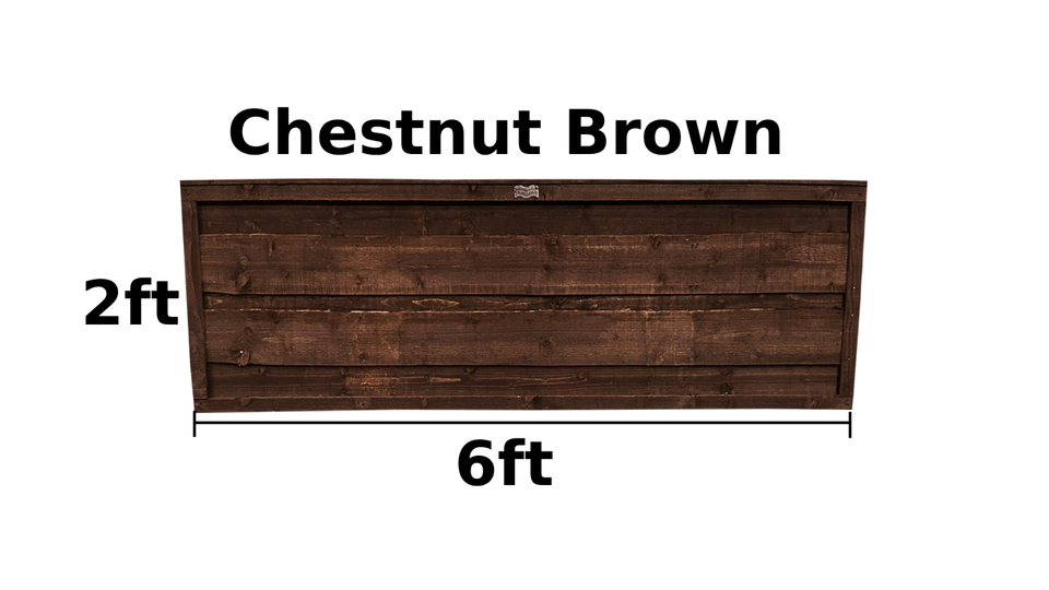 2ft-6ft High x 6ft Wide Heavy Duty Waney Lap Timber Garden Fence Panel ...