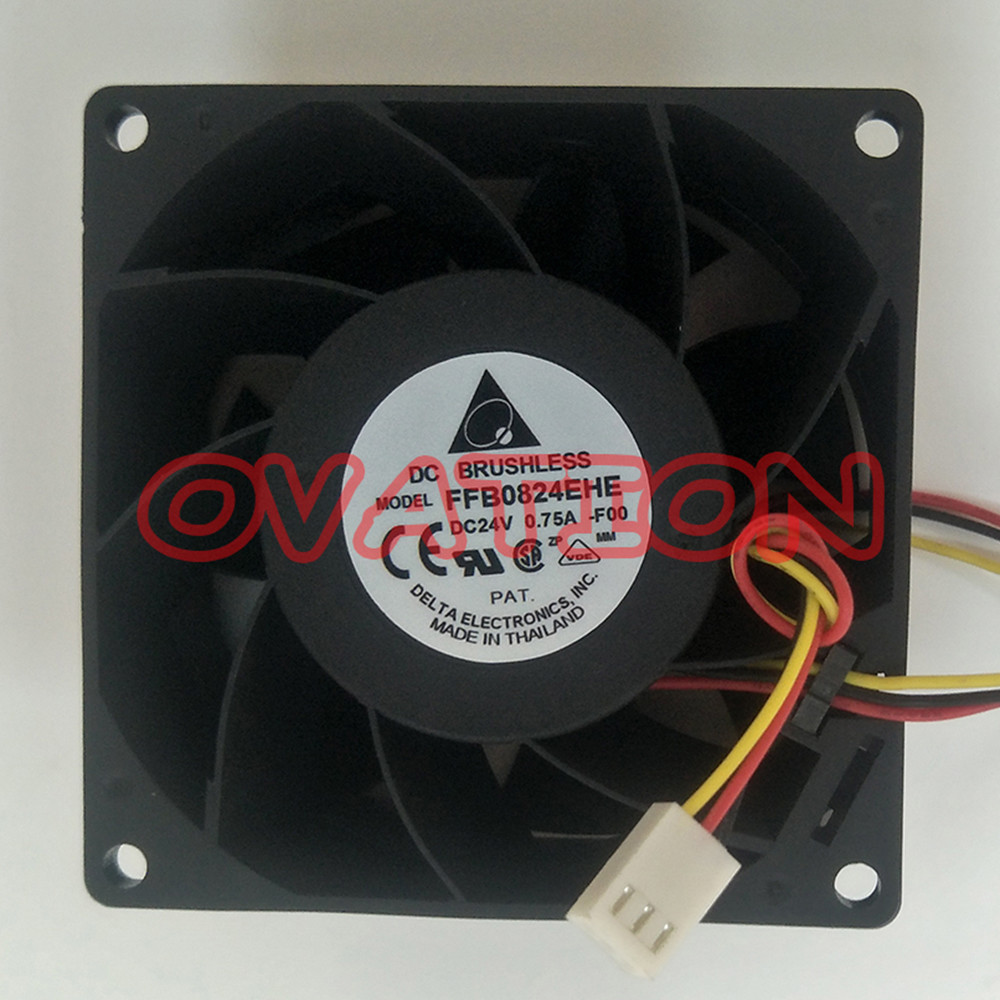 for FFB0824EHE -F00 8038 8cm 80mm DC 24V 0.75A 3-pin server inverter ...