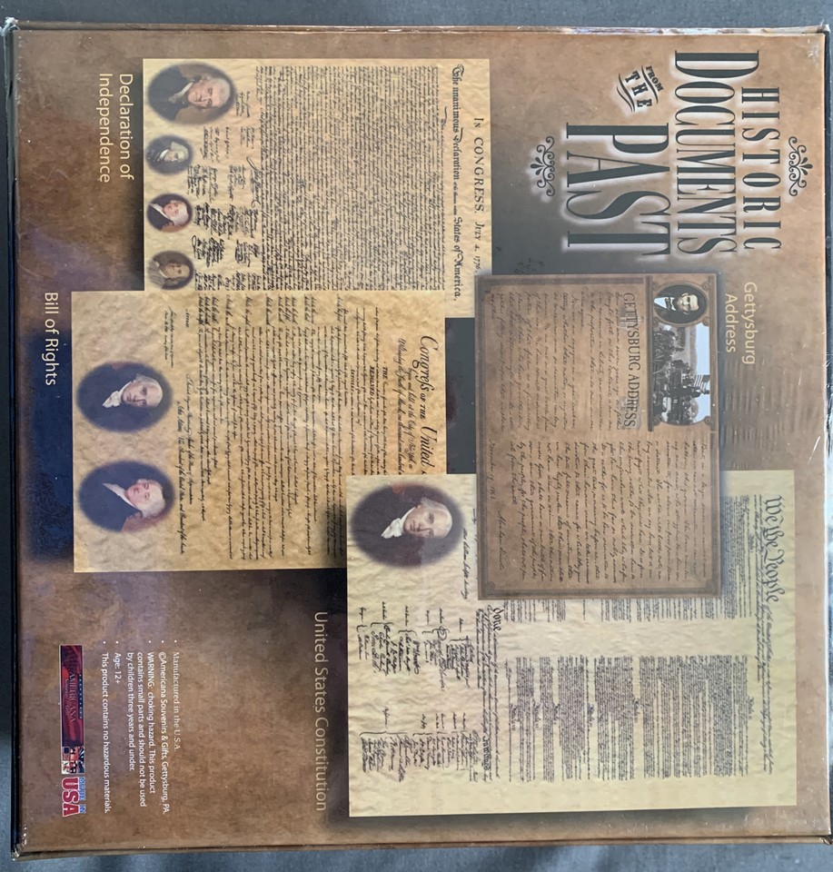 The Gettysburg Address - 18" x 24" 750 Pieces Jigsaw Puzzle - BRAND NEW ...