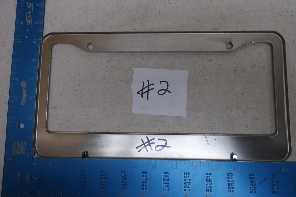 License Plate Frame Silver Metal Rhinestones Bling Sparkles (F3 #2) | eBay