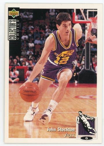 1994-95 Upper Deck Collector's Choice John Stockton Card #212 HOF ...