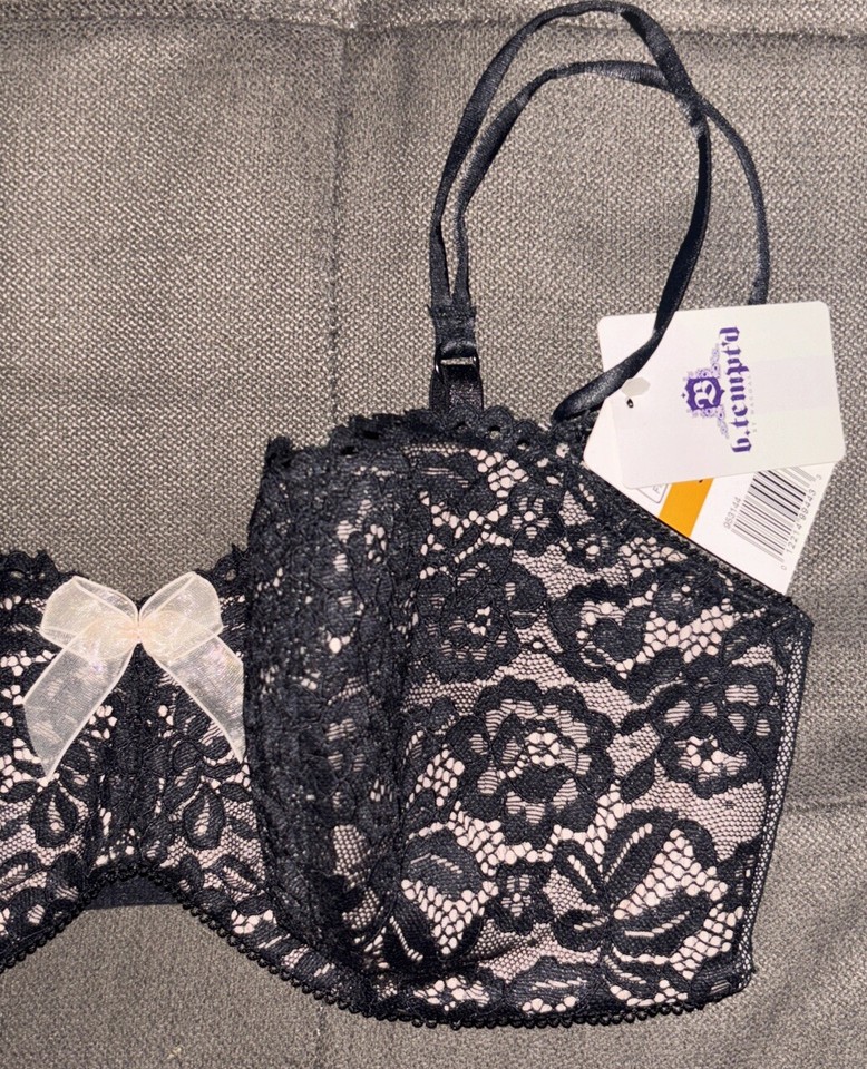 b.tempt'd Women's Ciao Bella Balconette Bra ~Night ~ Size 34DD ~Pink ...