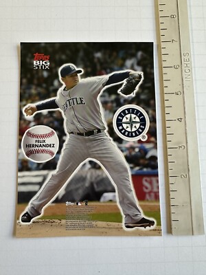 Felix Hernandez TOPPS BIG STIX 2008 Seattle Mariners 5 x 7 Inch, Like ...