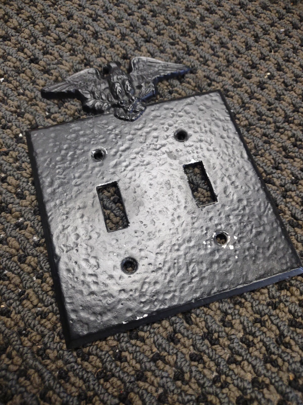 Vintage Eagle hammered Metal Wall Light Switch Plate Cover | eBay