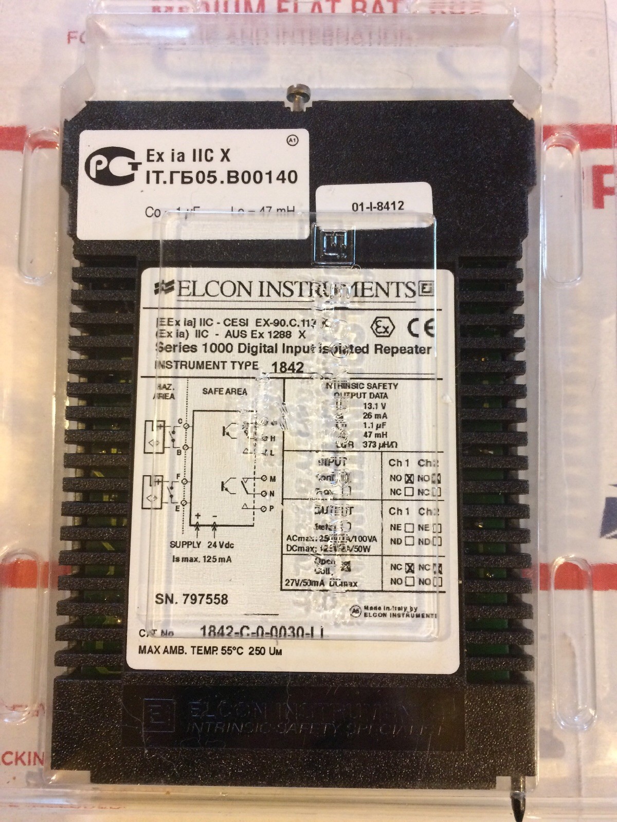 ELCON 1842 Digital Input Isolated Repeater 1842-C-0-0030-LL ***NEW ...