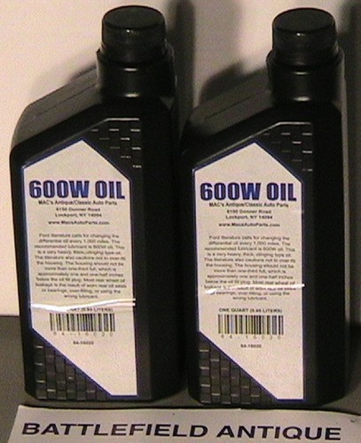 1928-1931 Model A Ford 600W Oil for Transmissions and Differentials Two ...
