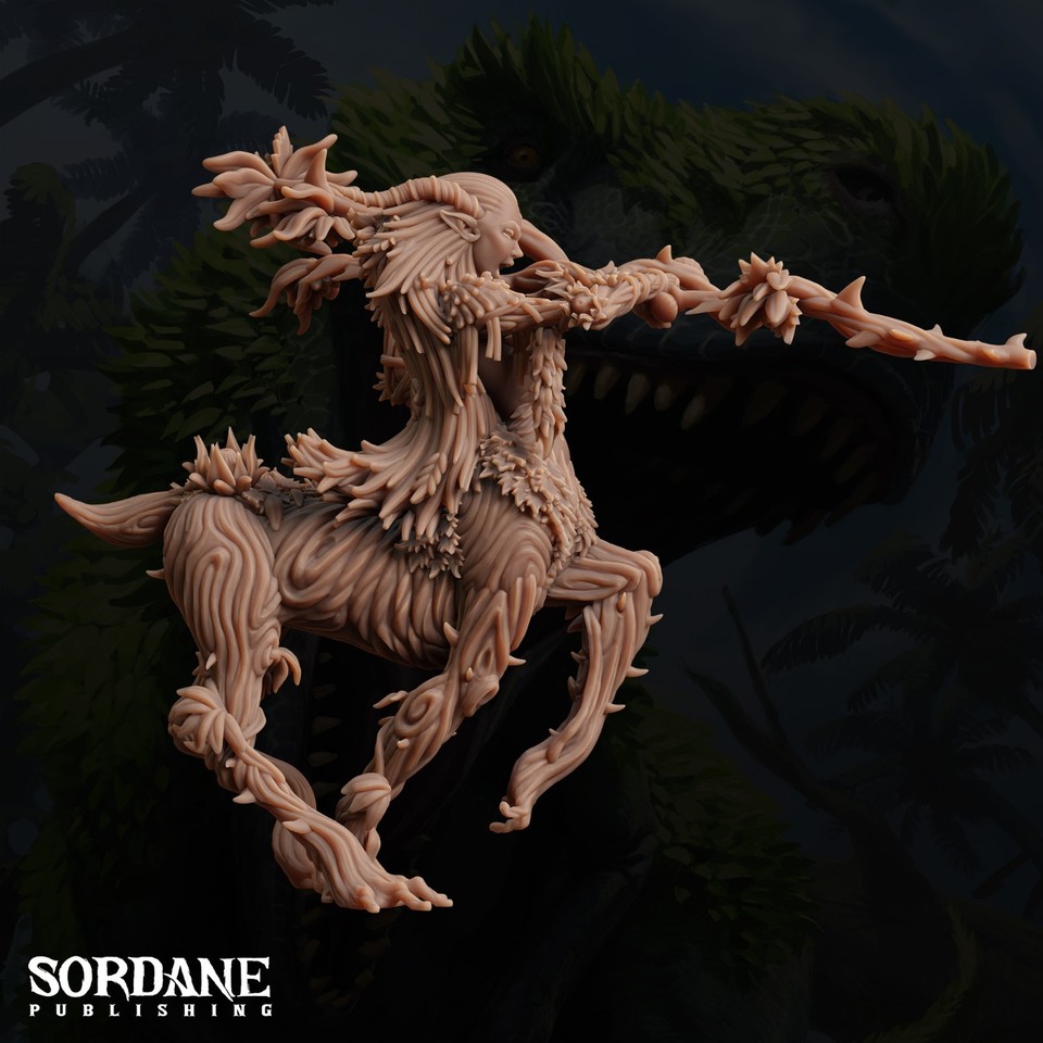 Thornbark Dryad - Pose 1 | Sordane Publishing | D&D Miniature | 30mm | eBay