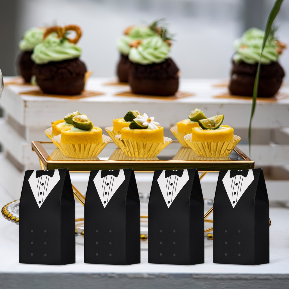 2 PCS Wedding Reception Decorations Boxes for Groom Candy Party Favors ...
