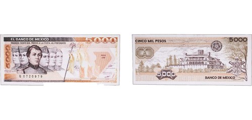 Mexico 1987 5000 Pesos Paper AU | eBay