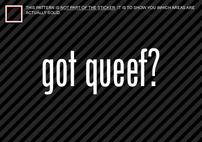 (2) GOT QUEEF Sticker Decal Die Cut fart | eBay