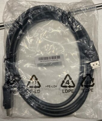 DISPLAYPORT CABLE E239426-CS AWM 20276 30V VW-1 I/II A/B FT1 HONGLIN LM ...