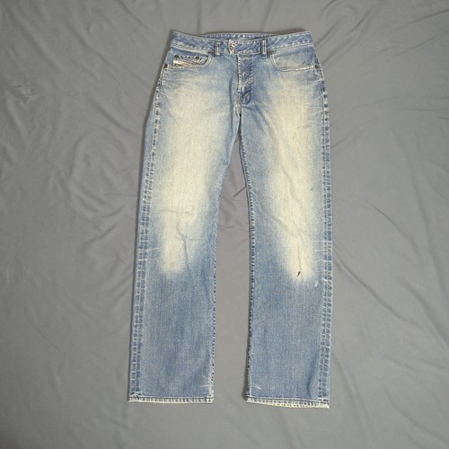 Diesel Vintage Y2K Denim Jeans Mens 34x34 (32x32) Made in ITALY Rabox (stained) | eBay