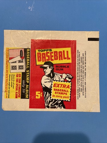 1961 TOPPS BASEBALL WAX WRAPPER, Good Condition,COLORFUL & SCARSE | eBay