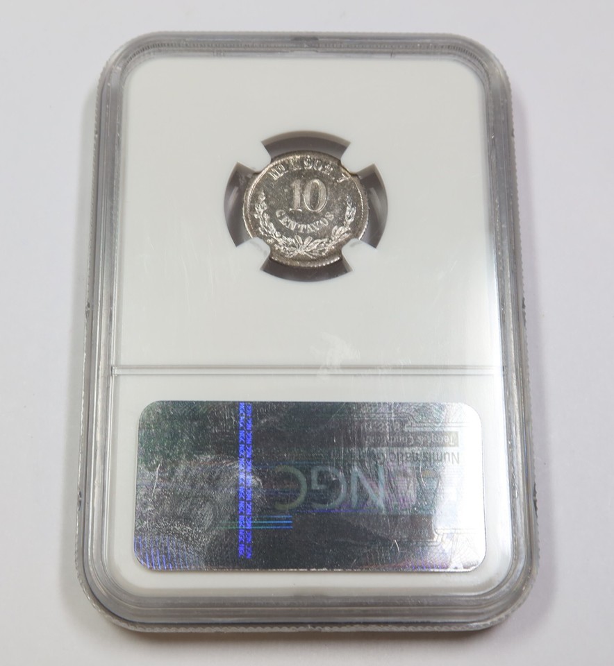 1886 Mo NGC MS63 | MEXICO - Ten Centavos 10c Coin #39190A | eBay