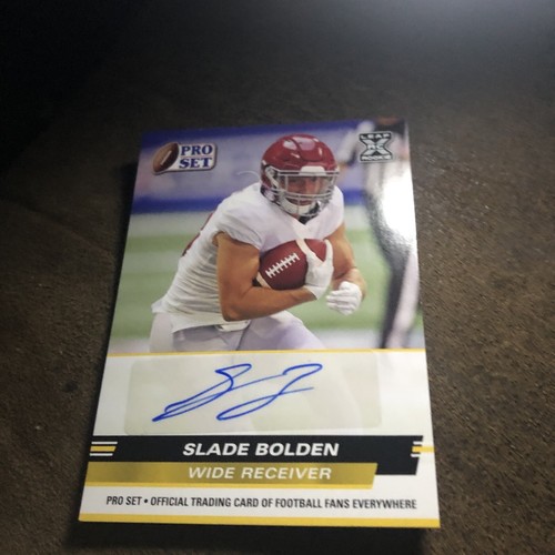 Slade Bolden Auto 2022 Pro Set XRC Rookie RC Gold SP Alabama Tide ...