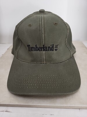 Vintage Timberland Cap Mens Green Denim Large-XLarge 6Panel Baseball ...