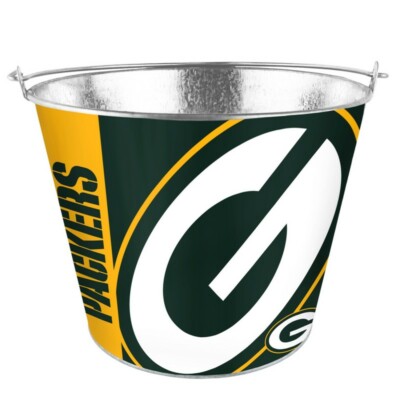 Green Bay Packers 5QT Metal Galvanized Beer Bucket Hype Design | eBay