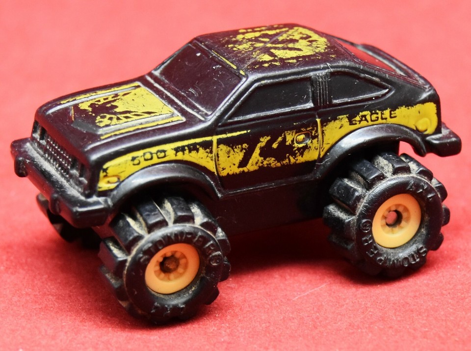 Vintage 1986 Stomper Car Black AMC Eagle 74 Yellow Schaper Hong Kong ...