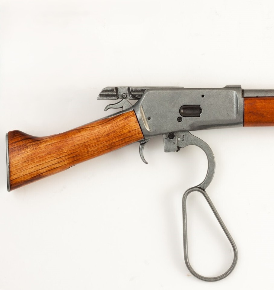 Denix Old West Mares Leg Non-Firing Lever Action Prop Rilfe, Full Size ...