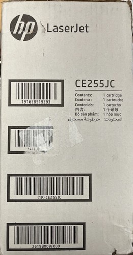 HP CE255JC Black LaserJet Toner Cartridge - NEW! 191628519293 | eBay