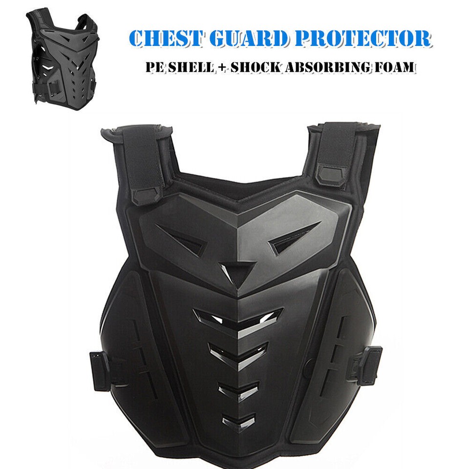 Motorcycle Back Chest Protector Body Armor ATV Street Bike Vest Guard Deflector | eBay