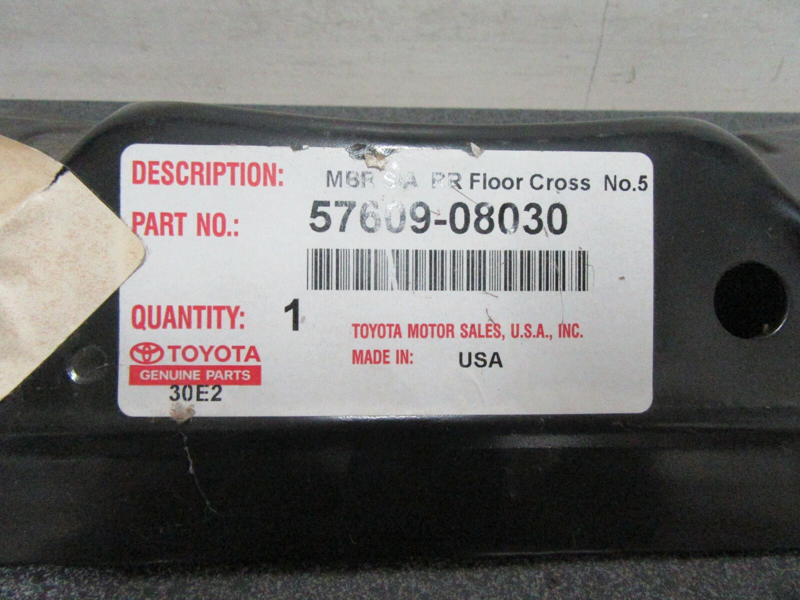 NEW GENUINE TOYOTA REAR CROSS MEMBER FOR 04-19 SIENNA (PN 57609-08030 ...