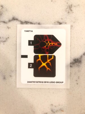 LEGO STICKER SHEET for 70313 Moltor's Lava Smasher, New & Geunine! | eBay