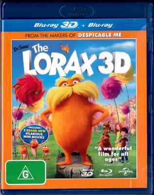 Dr Seuss THE LORAX 2D & 3D (2012) New Blu-Ray (2 Disc) *** | eBay