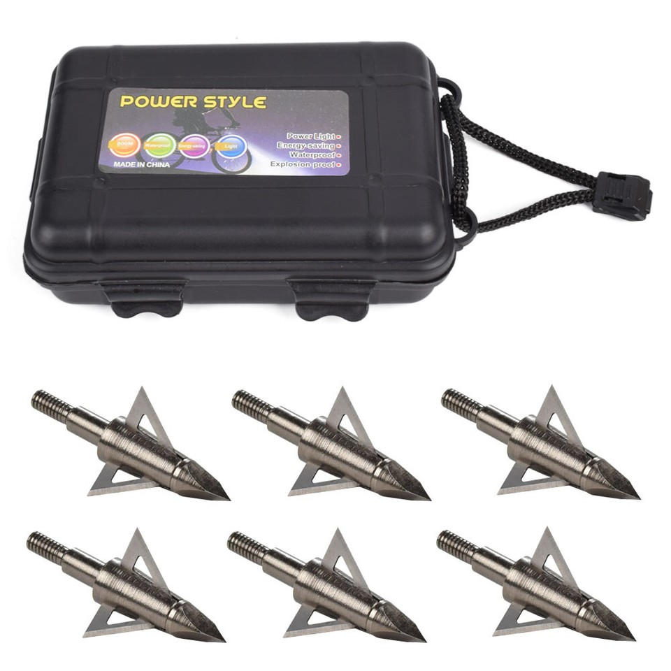 12X 16" Carbon Arrows Crossbow Bolts +12 Broadheads 125gr Archery ...
