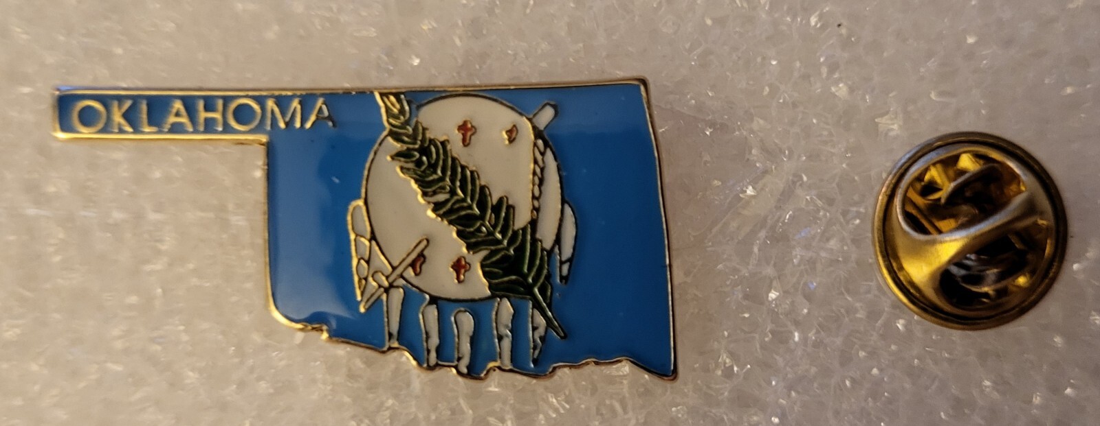 Oklahoma State Flag Map lapel pin | eBay