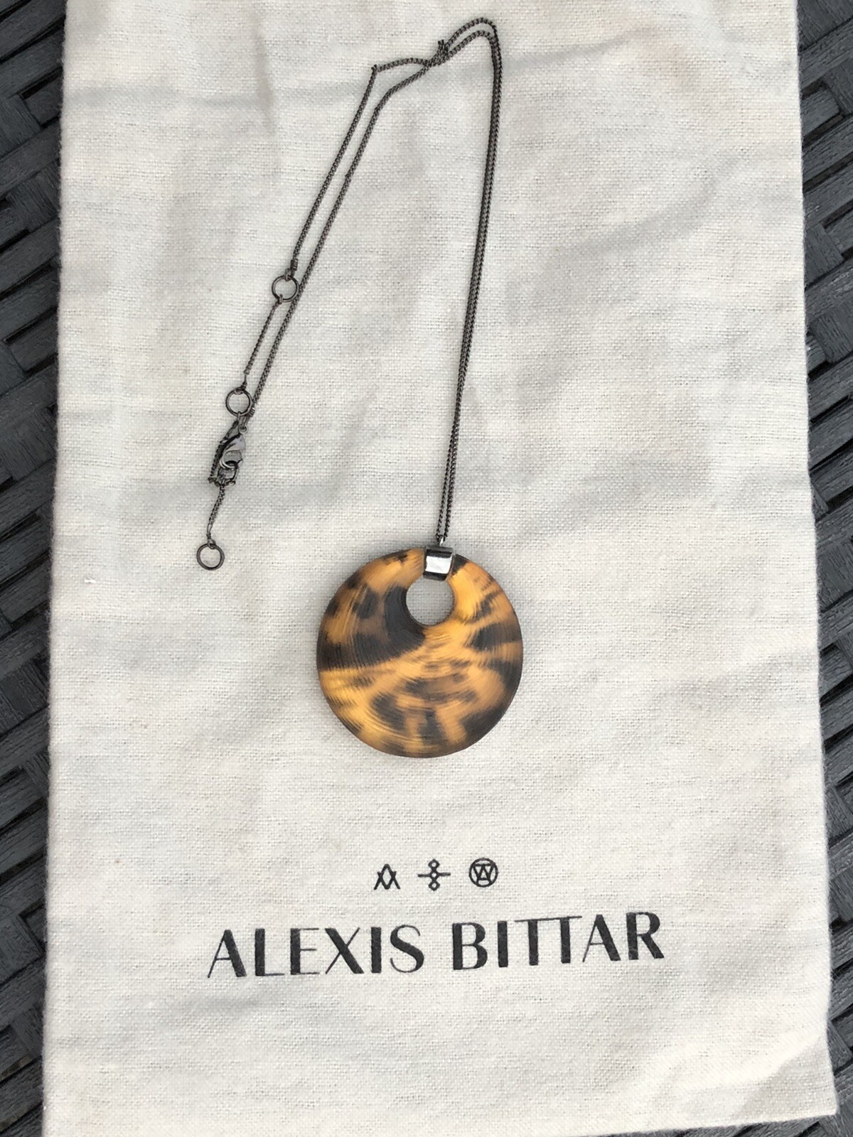 100% Authentic ALEXIS BITTAR Circular Animal Print Lu… - Gem