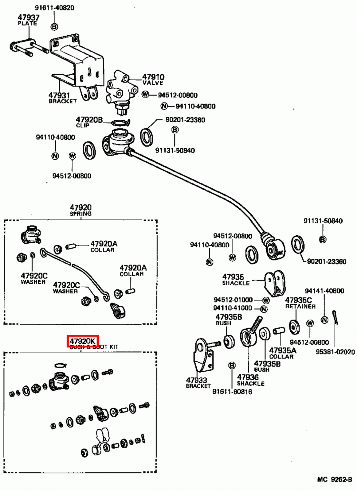 Genuine Coaster HDB30 HB31 HB30 2H 12HT 1HD Brake Load Proportioning ...