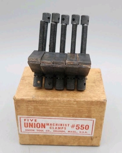 NEW NOS 5 Union Machinist Clamps #550 USA In Original Box | eBay