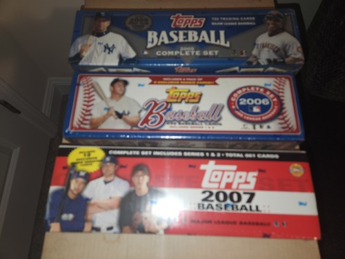(3) Complete Sets Factory Sealed 2005 2006 2007 Topps Baseball !! | eBay