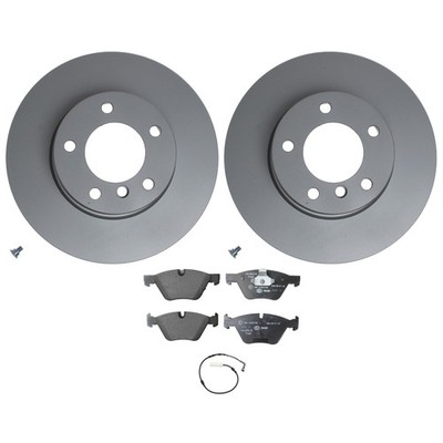 Hella Front Rotors Low-Met Disc Brake Pad Kit For BMW E90 E91 E92 325i ...