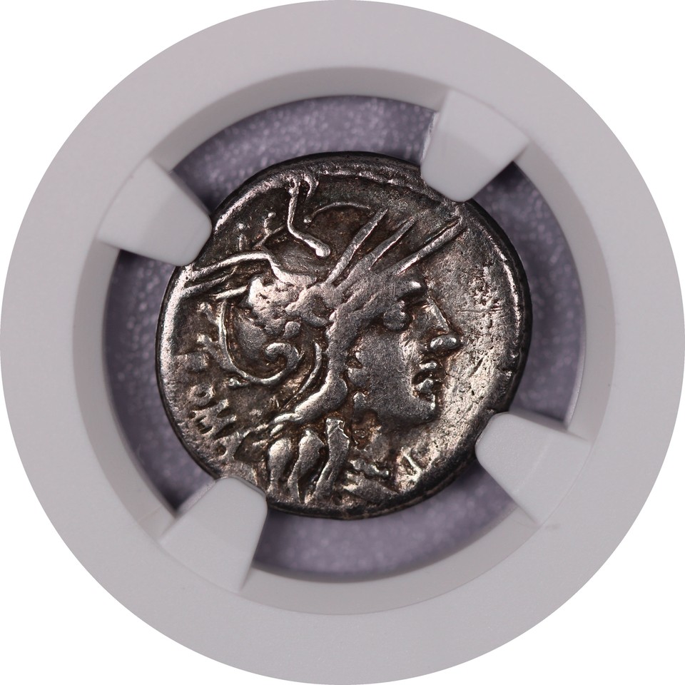 c. 117/6 BC Roman Republic M. Calidius Q. Metellus AR Denarius NGC ...