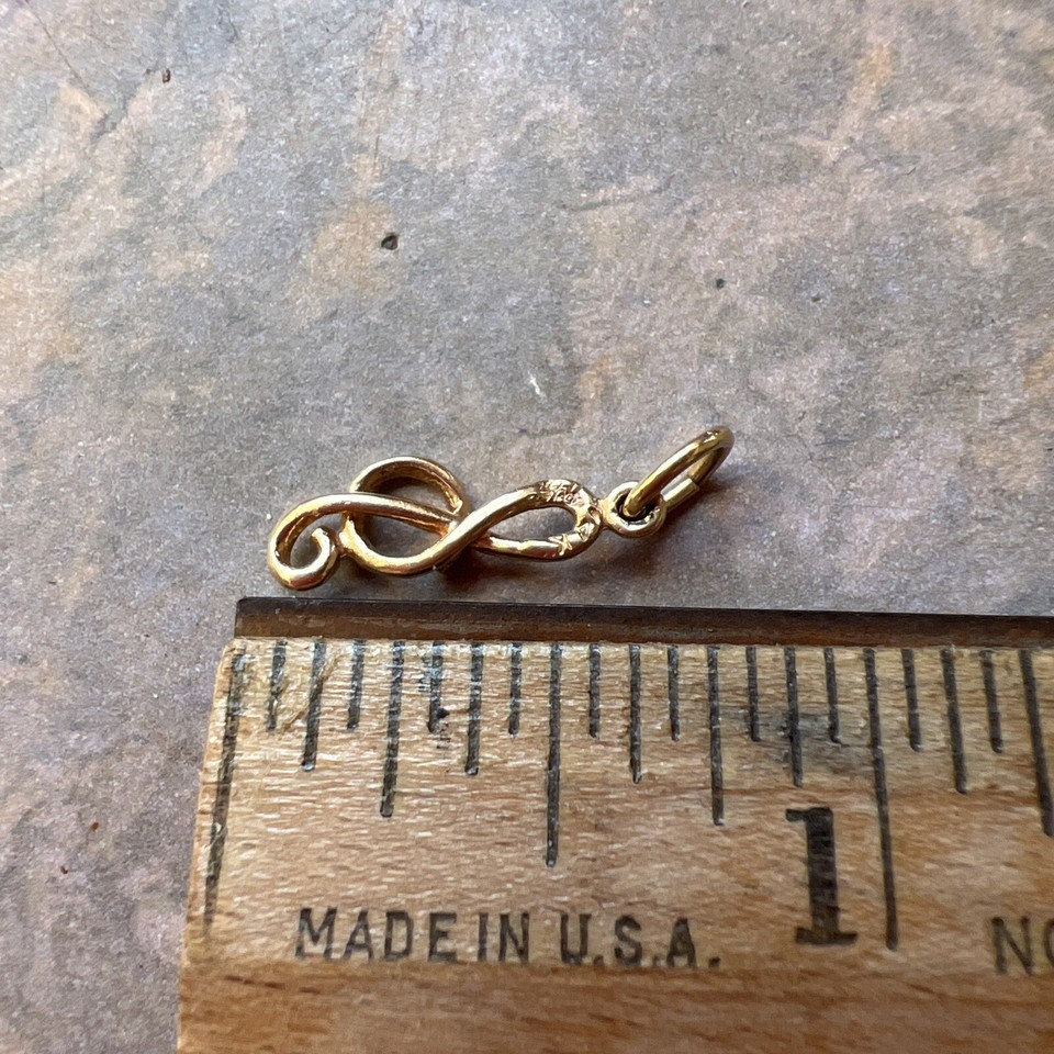 Vintage 14k Yellow Gold G Clef treble clef Music Charm/ Pendant | eBay