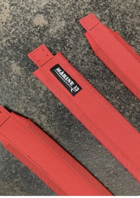 Laser Pico Sailing Dinghy Padded Toe Strap Set Red | eBay UK